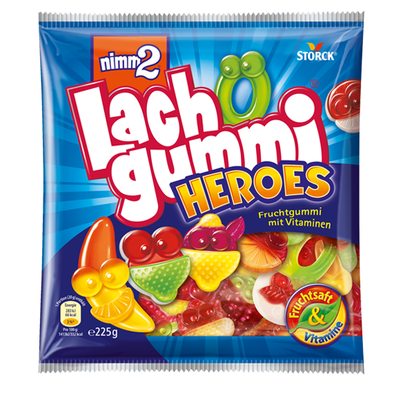 nimm2 Lachgummi Heroes – Fruchtige Helden mit Vitaminen