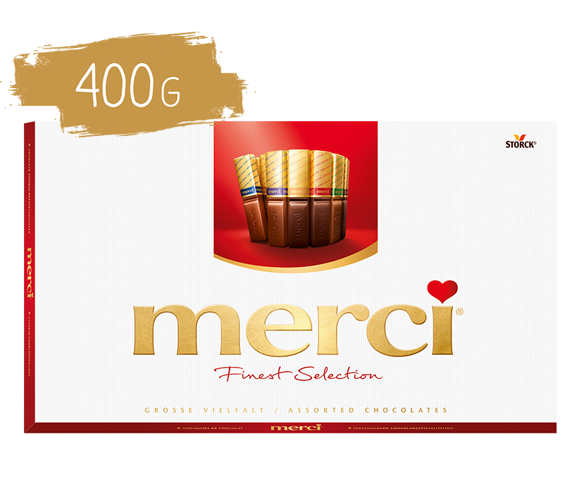 merci Finest Selection Große Vielfalt – 8 erlesene Schokoladen
