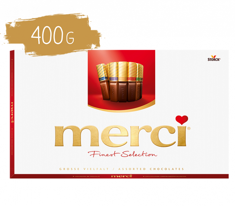 merci Finest Selection Große Vielfalt – 8 erlesene Schokoladen